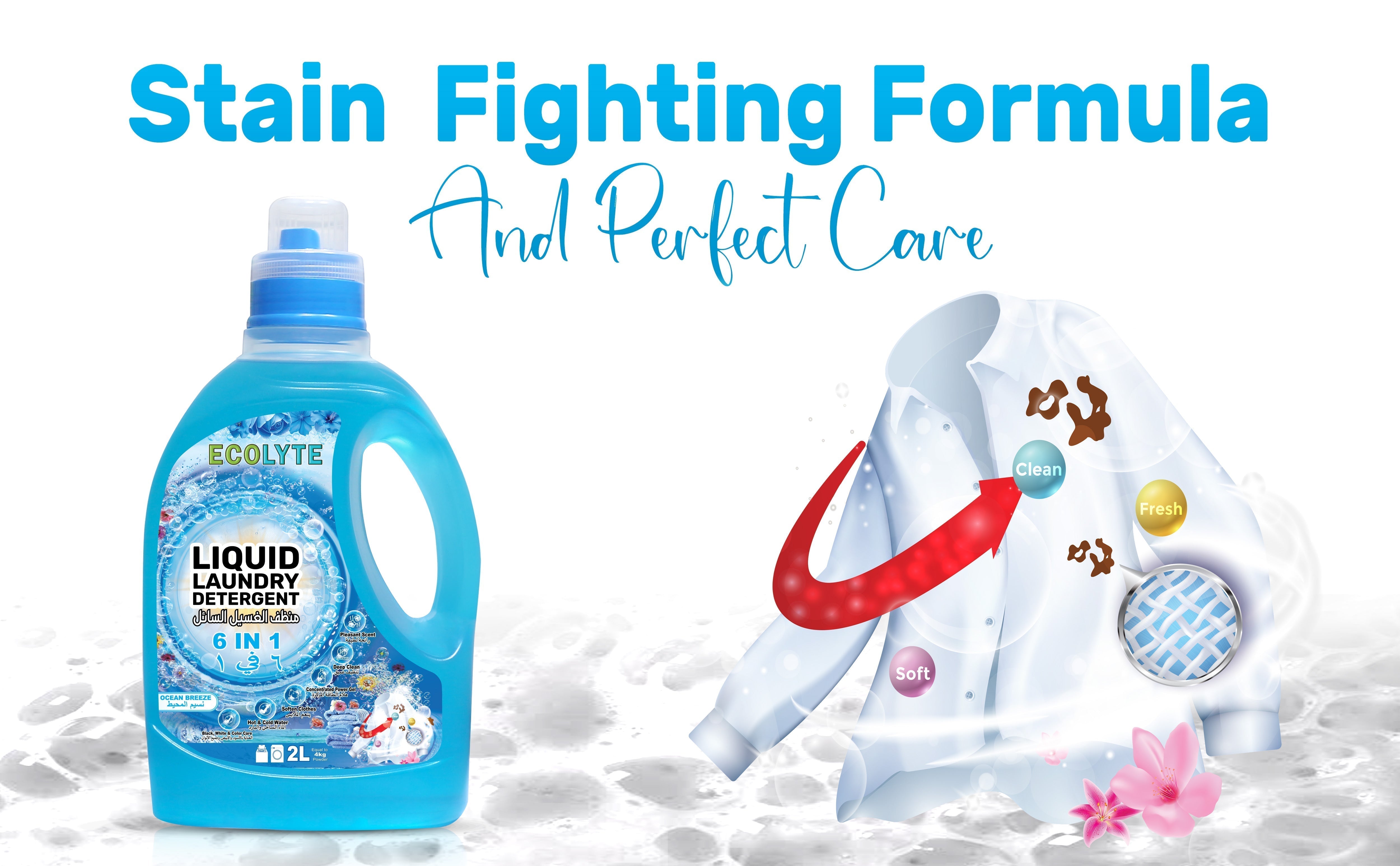 Achieve Perfect Cleanliness with Ecolyte+ Liquid Laundry Detergent: 6- – Ecolyte Plus